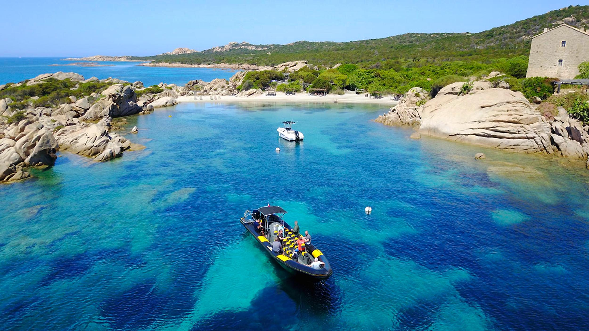 Promenade en mer Ajaccio vers Tizzano Valinco en Corse du sud